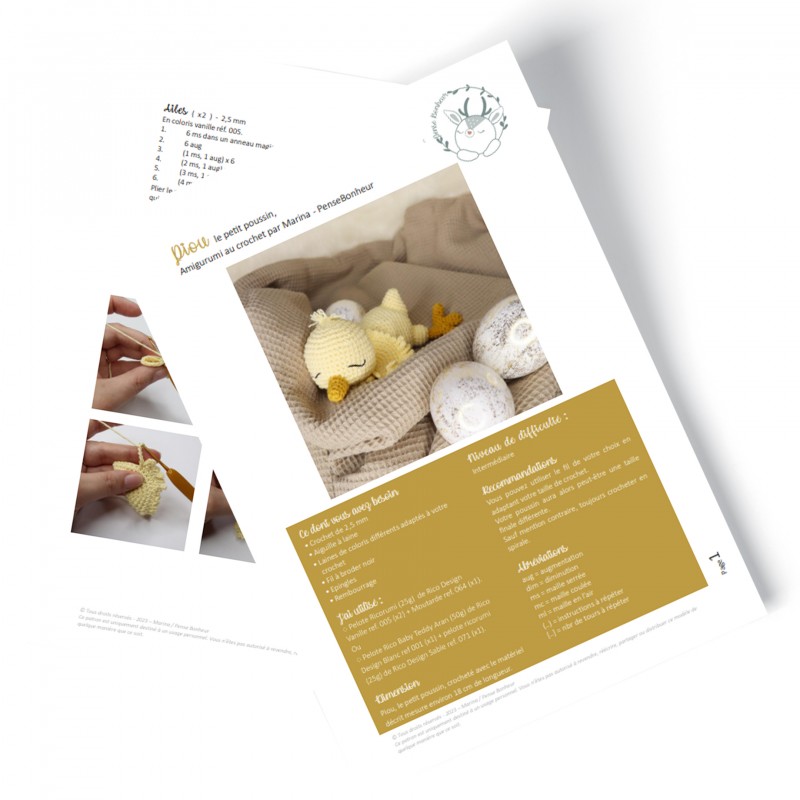 Piou le petit poussin : Patron Au Crochet PDF